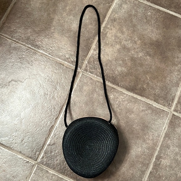 SHEIN | Bags | Shein Mini Minimalist Black Straw Purse | Poshmark